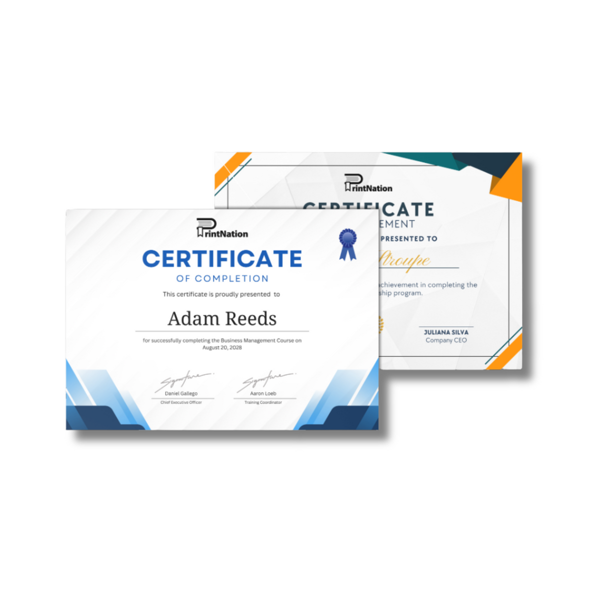 Certificates – PrintNation